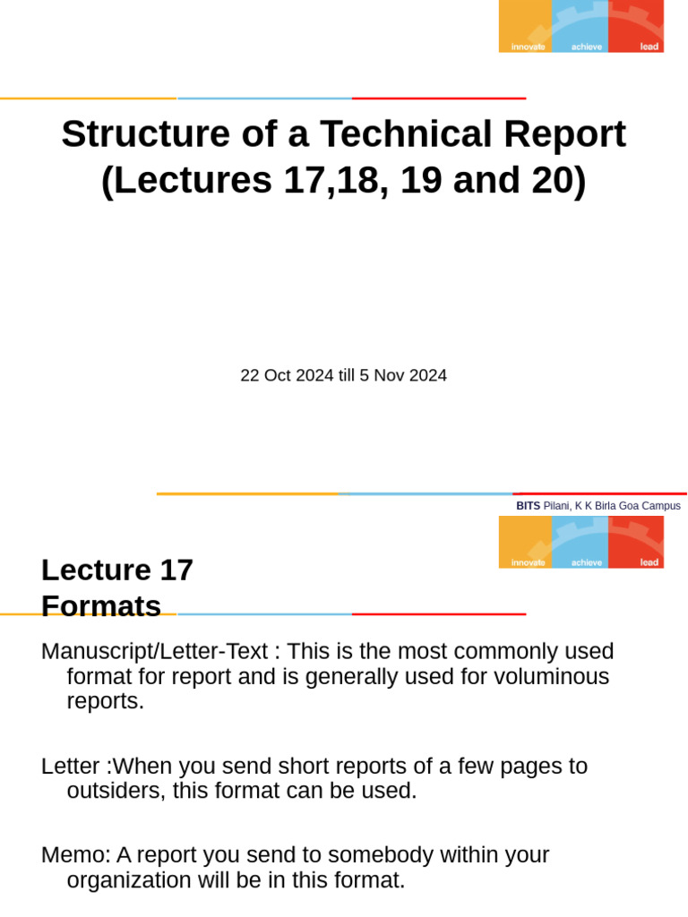 Structure of Technical Report | PDF | Citation | Apa Style