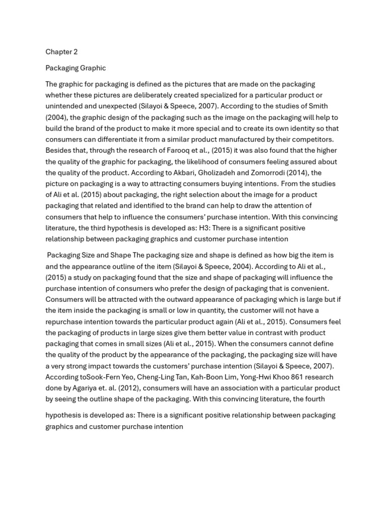 Chapter Two Graduation Project | PDF | Brand | Packaging And Labeling