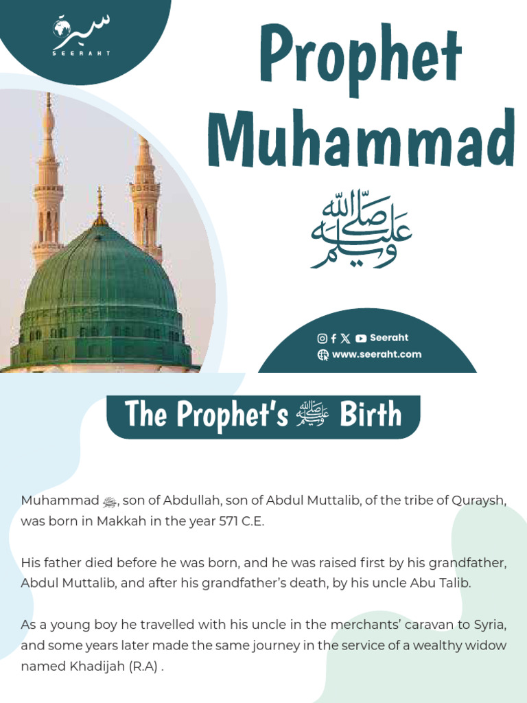 Short Biography of Prophet Muhammad | PDF | Muhammad | Medina