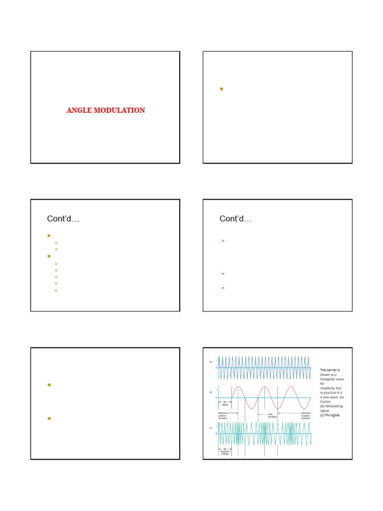 EEE 2313 Lecture 8 Angle Modulation 2023 | PDF | Frequency Modulation | Detector (Radio)
