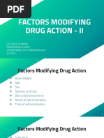 Factor Affecting Drug Action | PDF | Drugs | Pharmacology