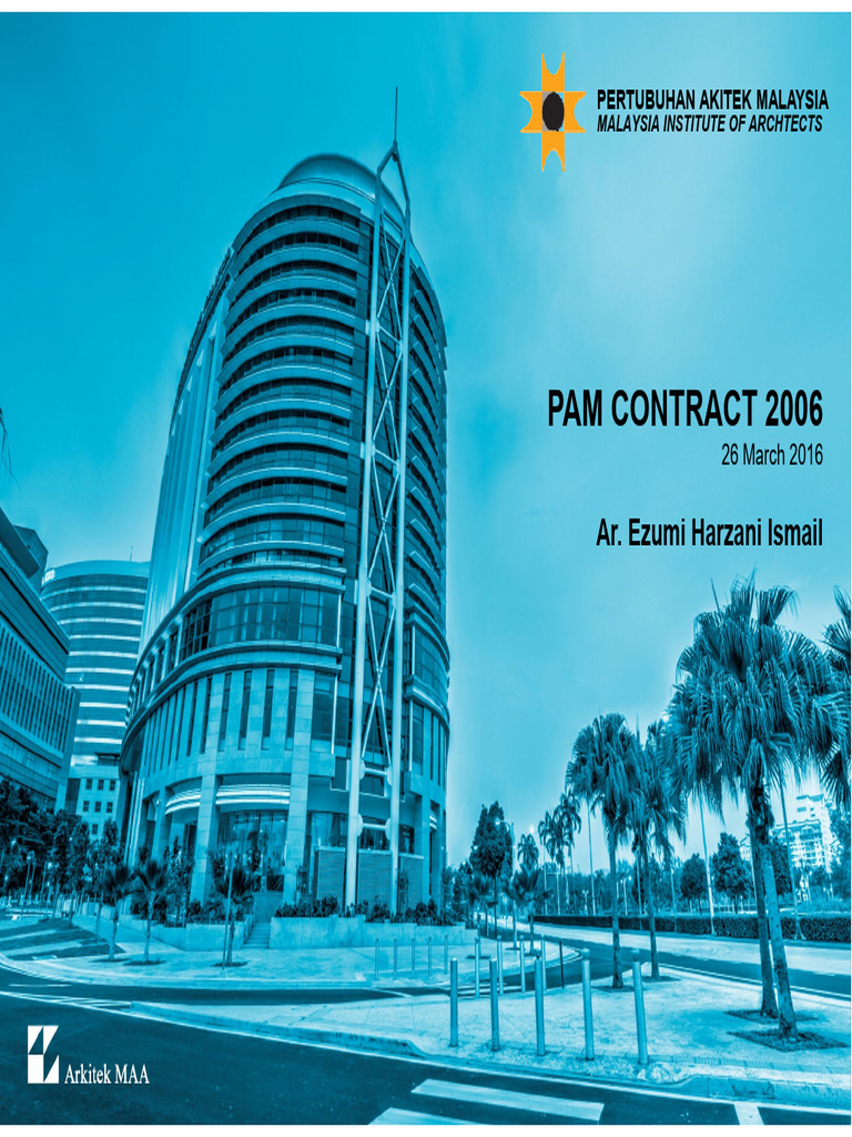PAM Contract 2006 by Ar - Ezumi Harzani | PDF | Legal Liability | Damages