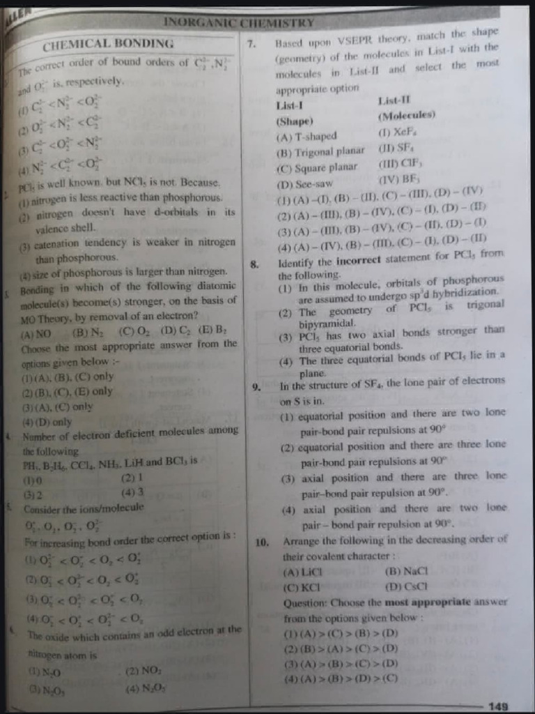 1.Chemical Bonding | PDF | Molecules | Chemical Bond