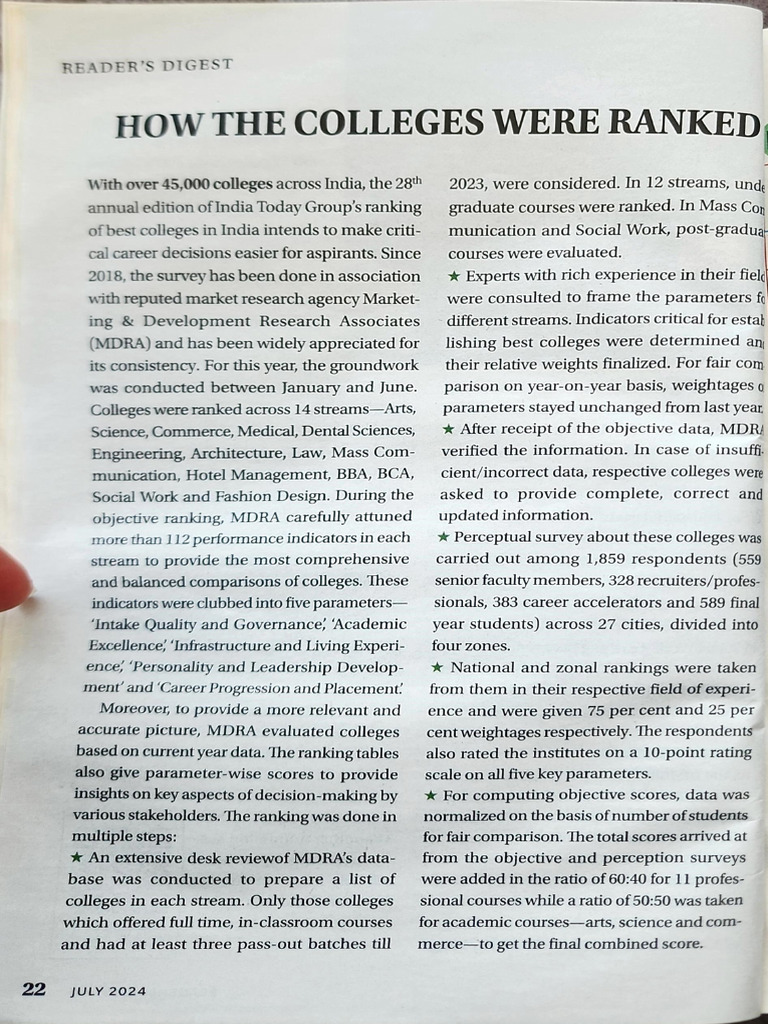 College Ranking | PDF