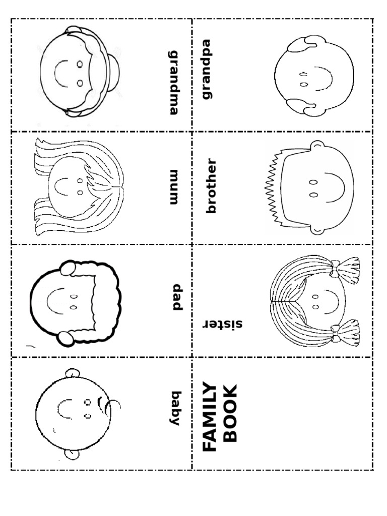Family Mini Book Worksheet | PDF