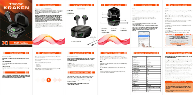 TRIGGR Kraken X1 User Manual | PDF