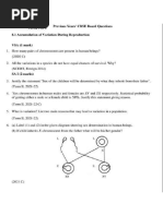 Class10 Heredity PYQs | PDF