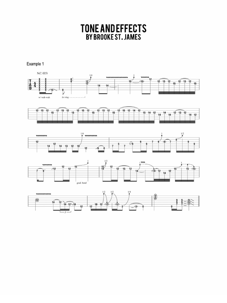 Rock Lead Guitar 12 Tone and Effects | PDF