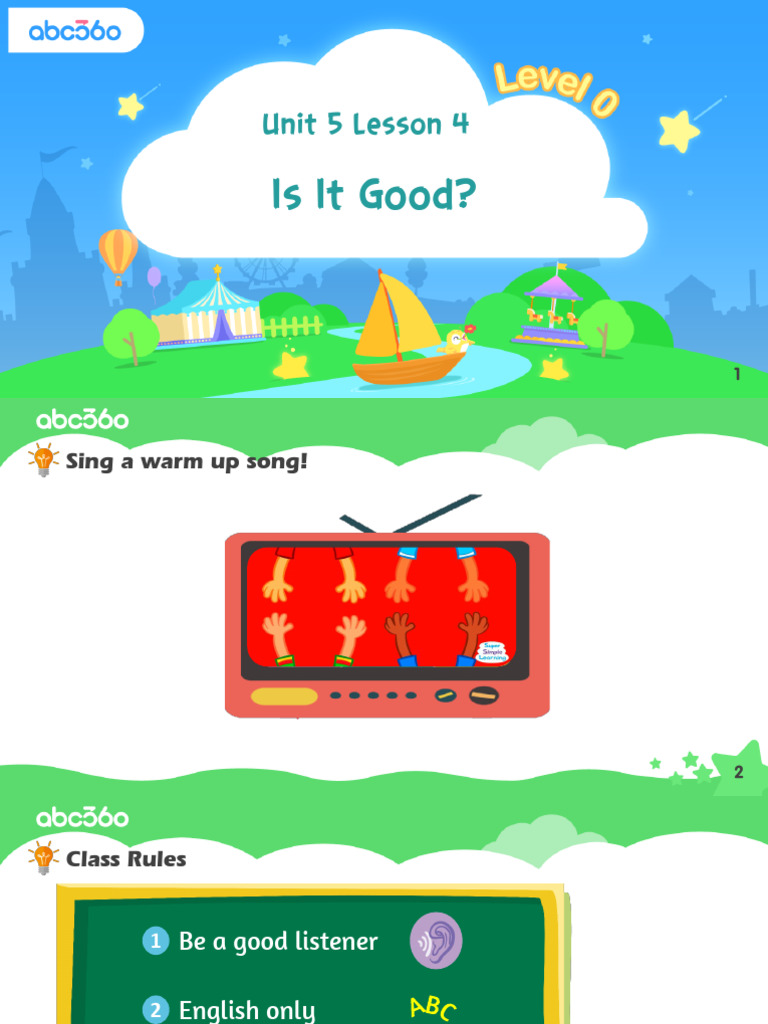 Unit 5 Lesson 4 Is It Good | PDF