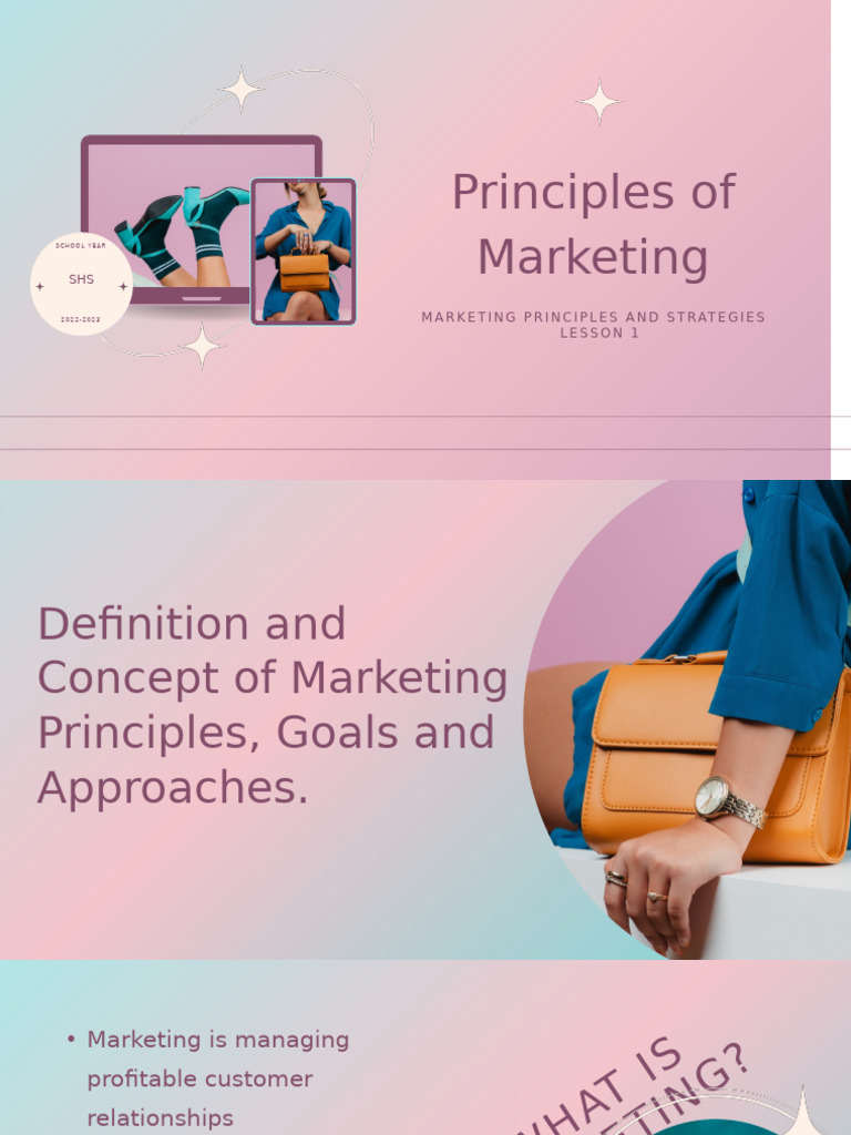 Marketing Principles Overview 2022-23 | PDF | Marketing | Market ...