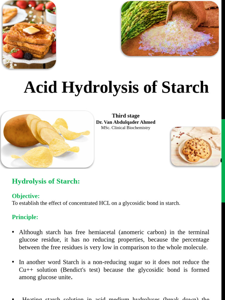Hydrolysis of Starch | PDF | Hydrolysis | Starch
