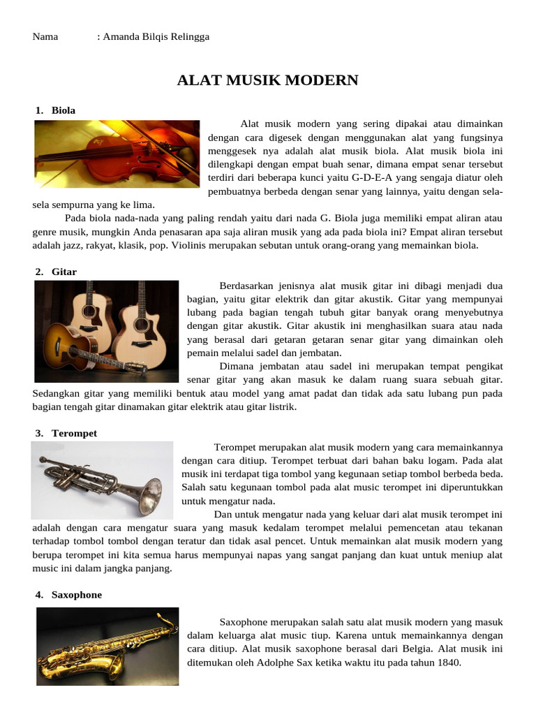 Alat Musik Modern | PDF