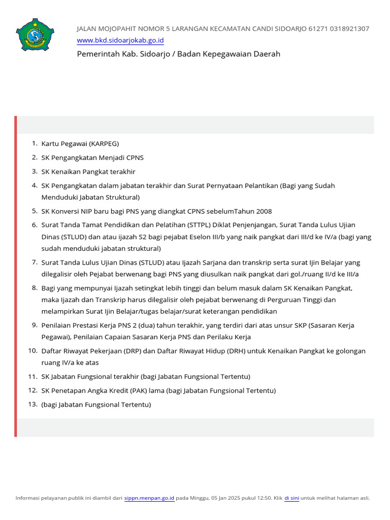 Prosedur Kenaikan Pangkat PNS Golongan III/d | PDF
