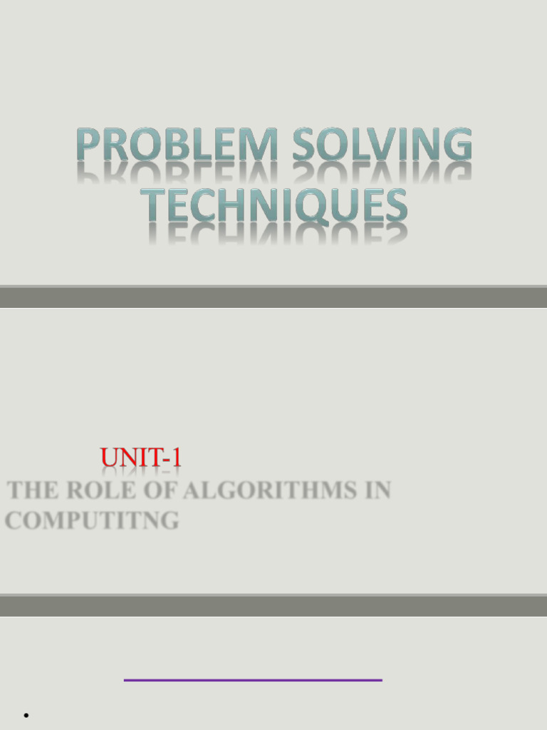 PST_UNIT-1 (1) | PDF | Algorithms | Computer Programming PST_UNIT-1 (1) | PDF | Algorithms | Computer Programming