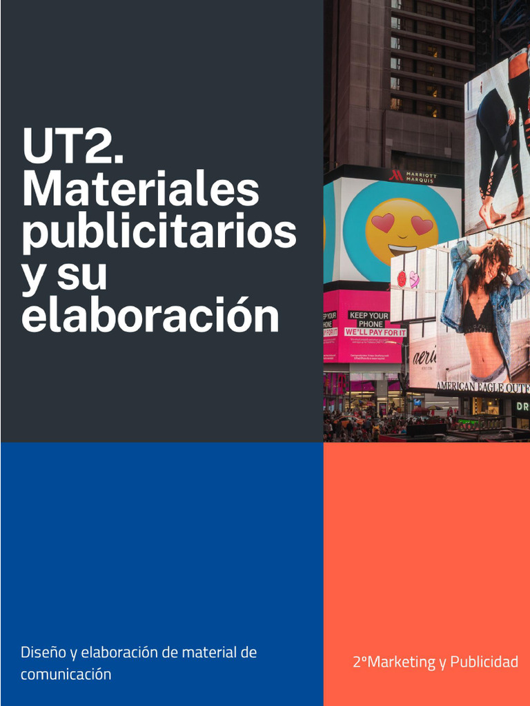 UT2 - Material de Publicidad y Su Elaboracion | PDF | Impresión | Color