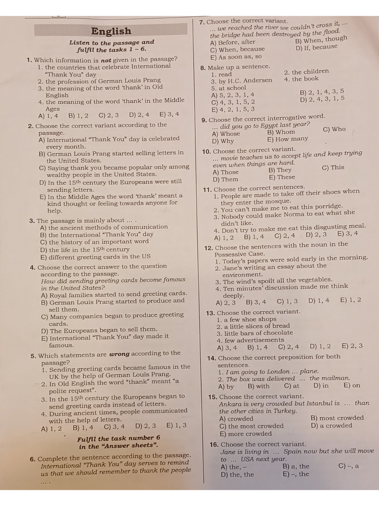 9cu Sinif Buraxılış 7 Aprel 2024 | PDF