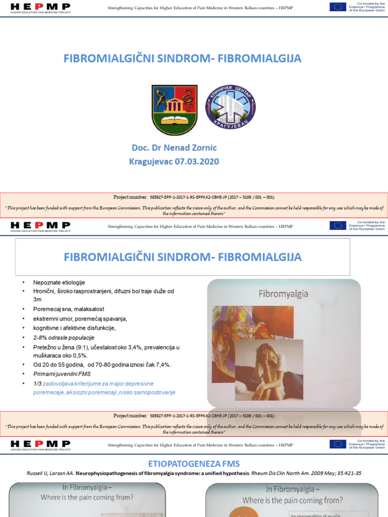 01-SY-FIBROMIALGIJE | PDF | Fibromyalgia | Symptoms And Signs