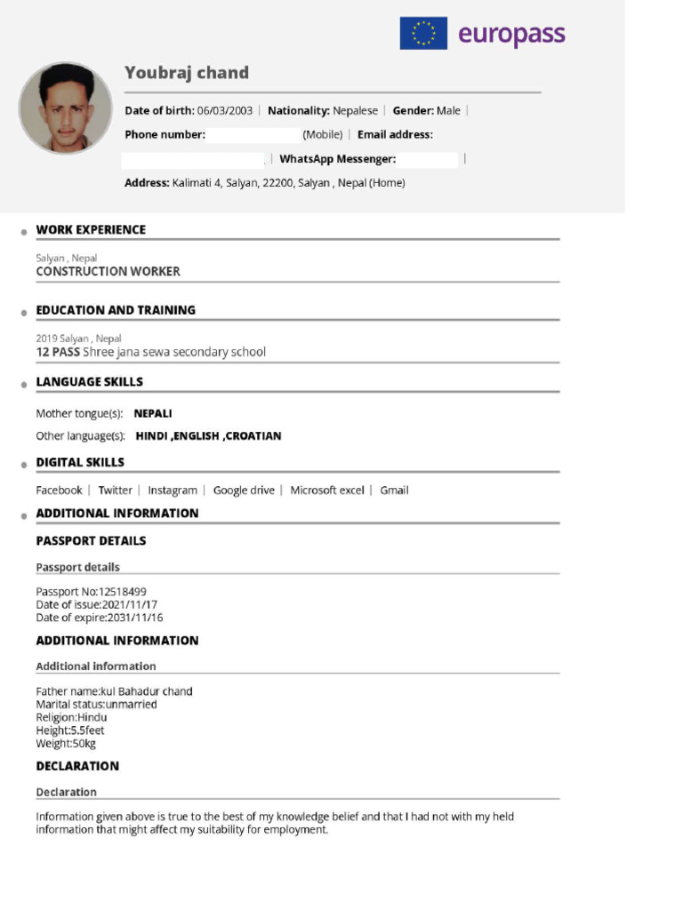 Yuvraj Chand Croatia | PDF