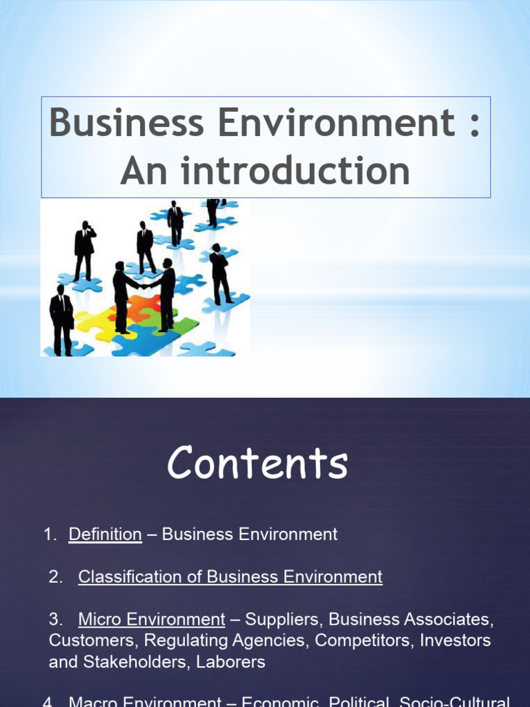 Understanding Business Environment Factors | PDF | Supply Chain ...