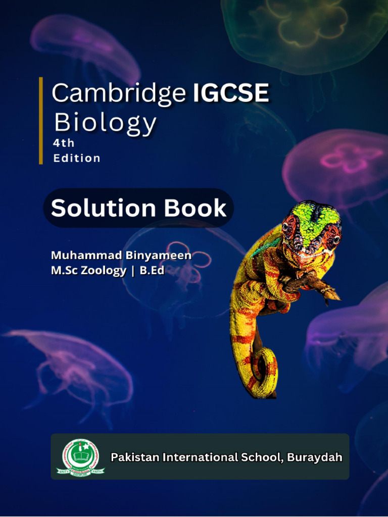 Biology IGCSE Solution Book | PDF | Leaf | Enzyme