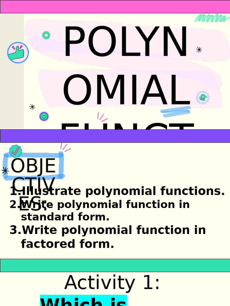 3 Polynomial Functions Pdf