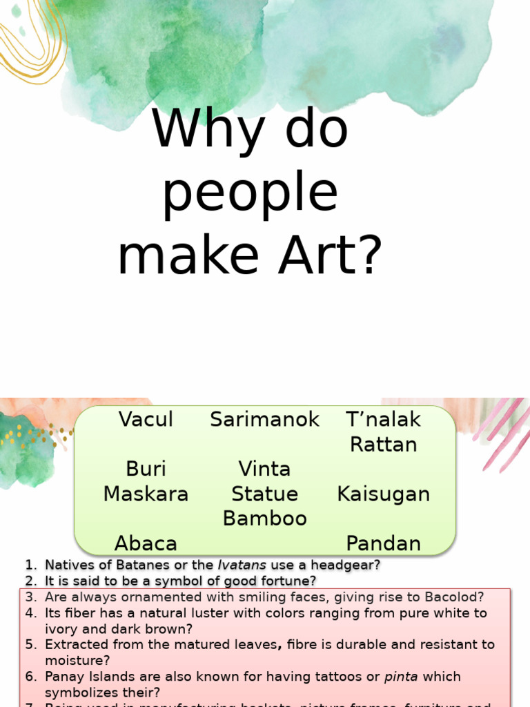 Why People Make Art | PDF