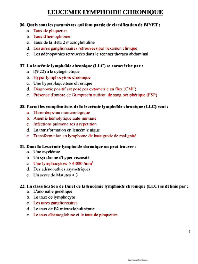 QCM Corrige LLC La SMP | PDF