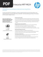 HP M605 Datasheet | PDF | Printer (Computing) | Microsoft Windows