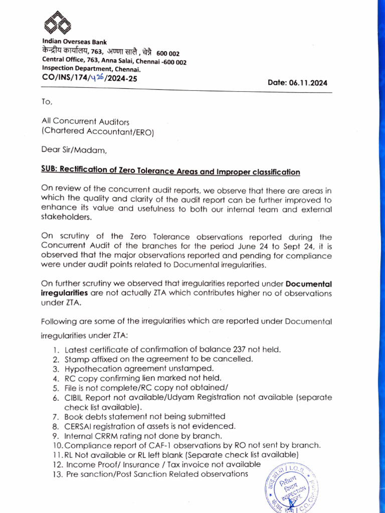 Letter To Concurrent Auditors FY 24-25 | PDF | Audit | Auditor's Report