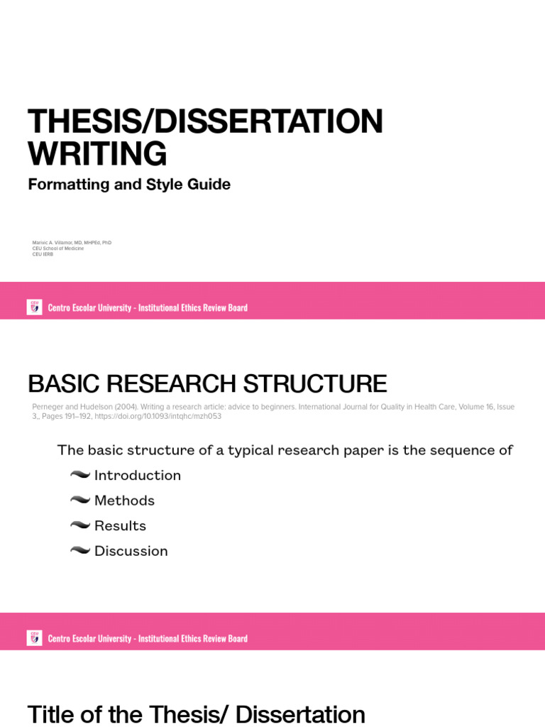 Guide To Protocol Writing | PDF | Thesis | Science