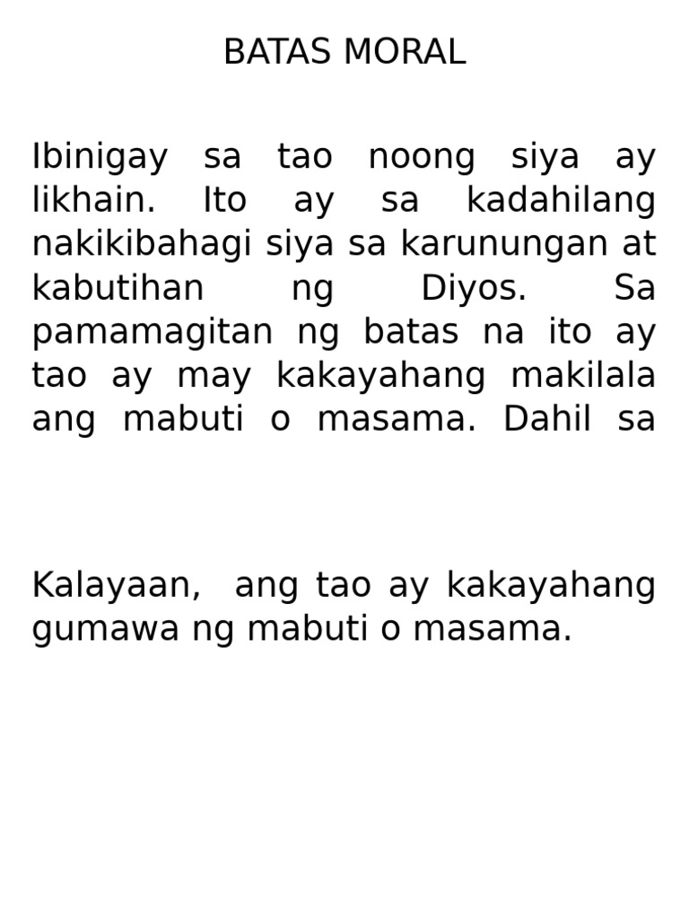 Batas Moral | PDF