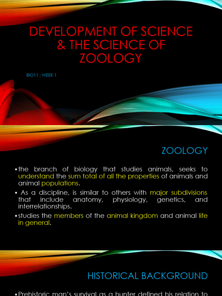 Bio11-Week1-Development-of-Science-of-Zoology.pptx | PDF | Zoology | Ecology