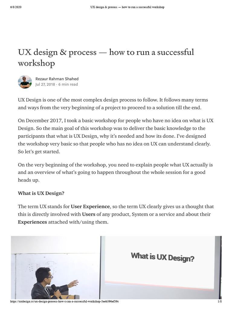 How to Run a UX Workshop | PDF | User Experience | Usability