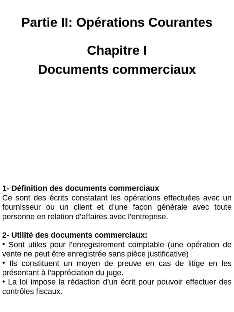 Documents Commerciaux | PDF | Facture