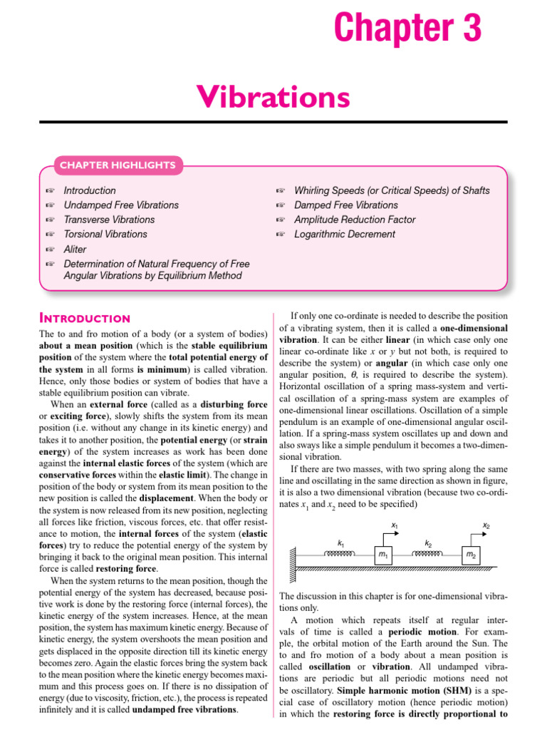 Vibration Basics for Engineering Students | PDF | Oscillation | Damping