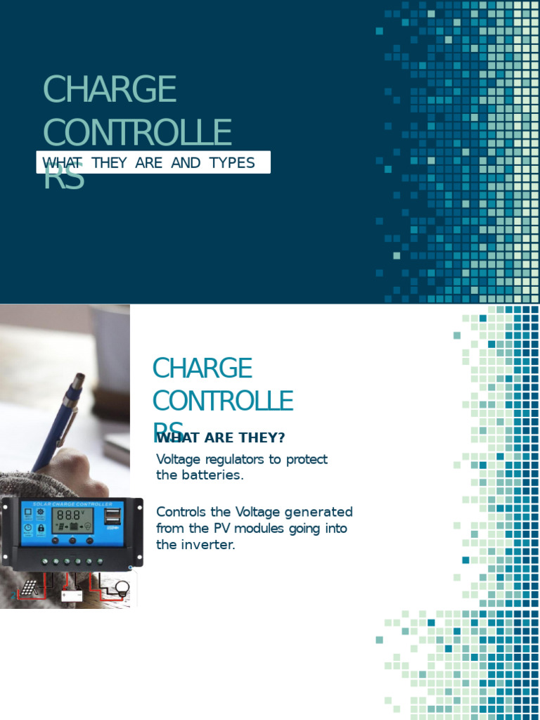 Lecture4. Charge Controllers | PDF