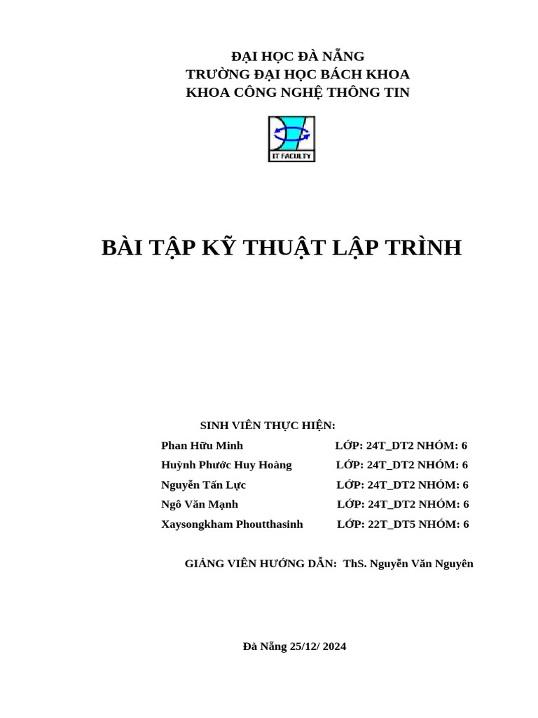 BAI TAP KTLT Mau Bao Cao | PDF