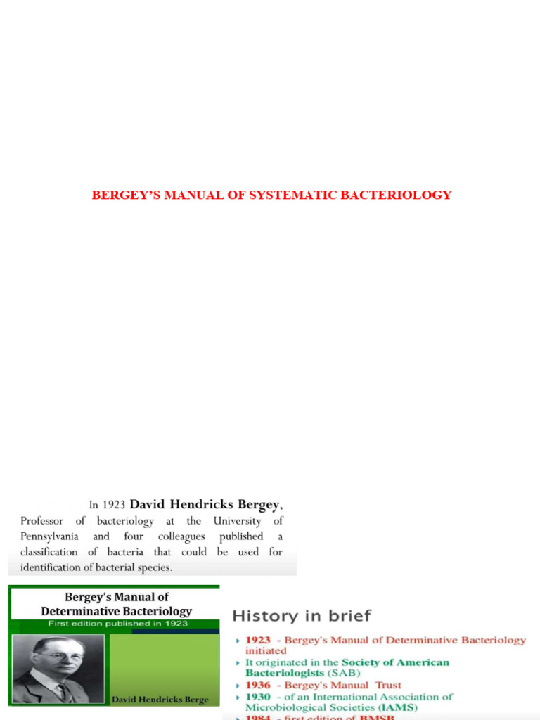 Bacterial Taxonomy & Serology Guide | PDF | Bacteria | Transformation ...
