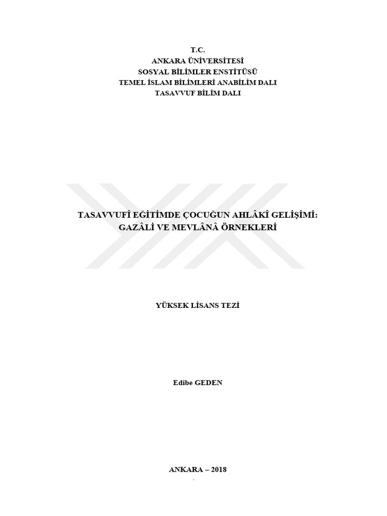 Gazali Çocuk Eğitimi | PDF