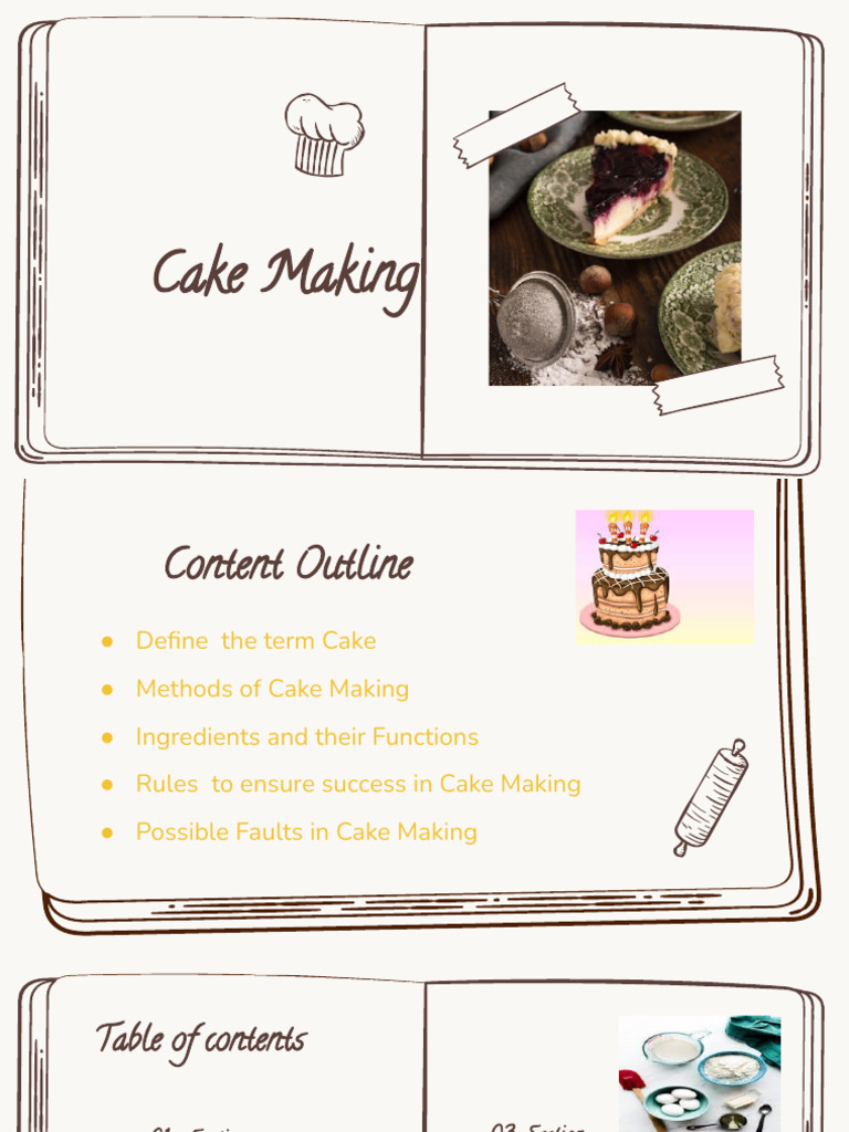 Cake Making Ppt | PDF | Cakes | Icing (Food)