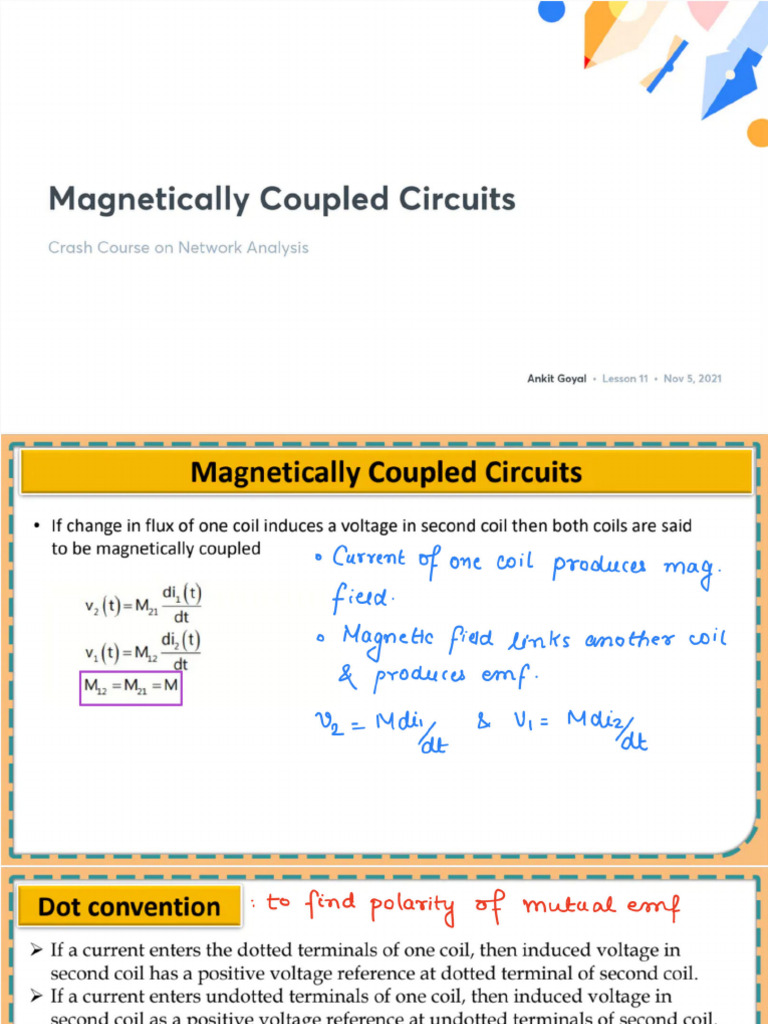 Magnetically_Coupled_Circuits_with_anno (1) | PDF