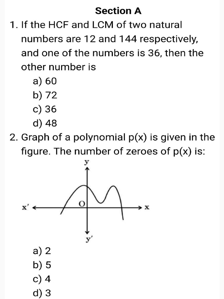 MATHEMATICS Standard (041) Sample Paper | PDF | Circle | Area