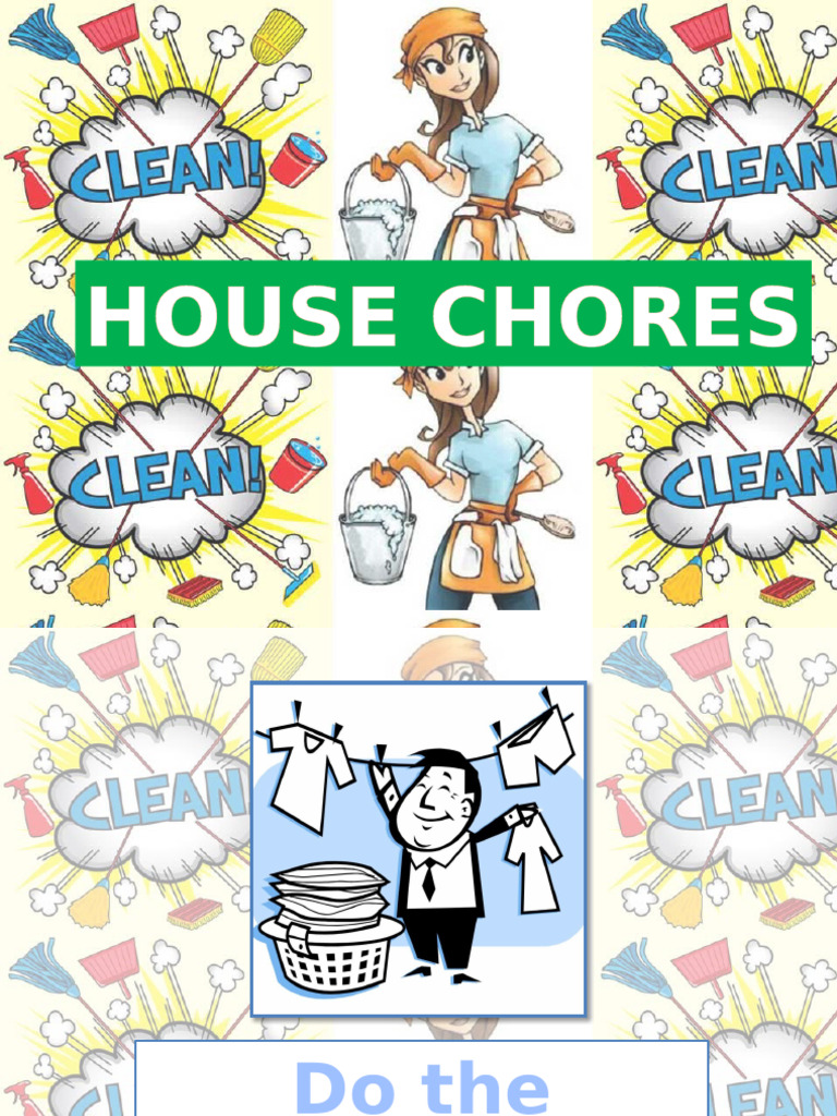 House Chores Flashcards Picture Dictionaries | PDF