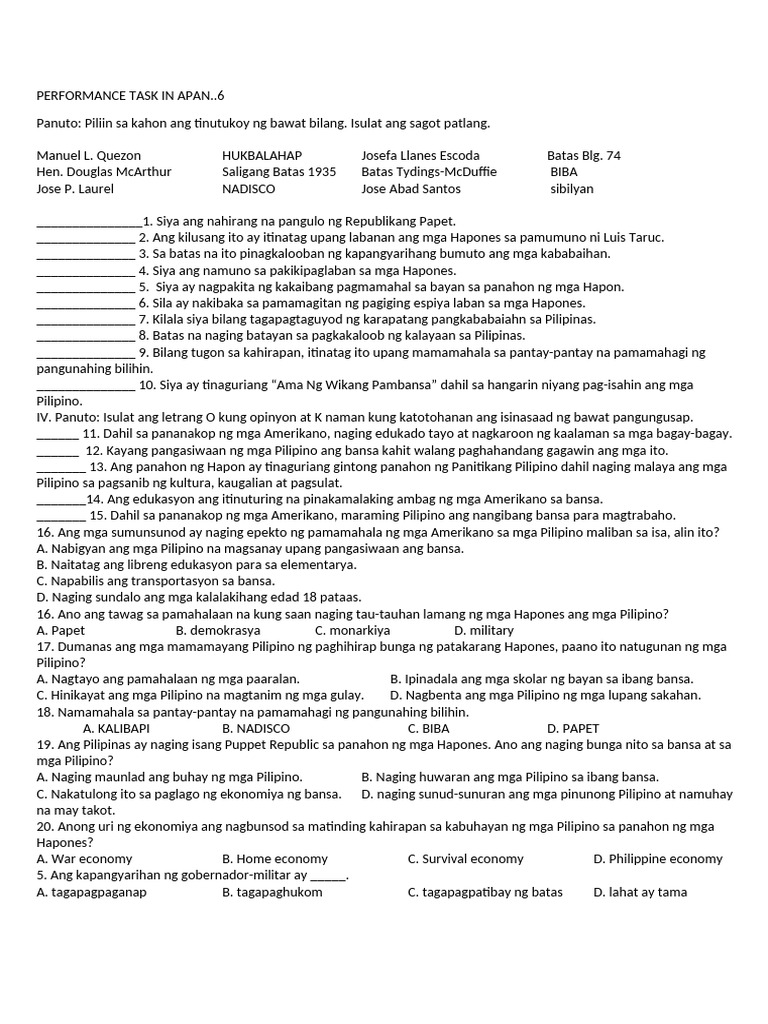 PERFORMANCE-TASK-IN-APAN...6 | PDF