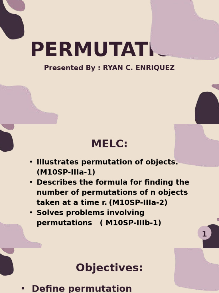 3. Permutation (Intro) | PDF | Permutation | Algebra
