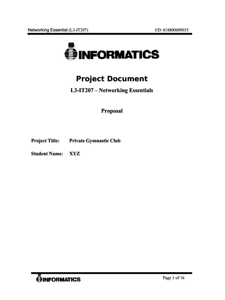 Network-Proposal | PDF | Computer Network | Network Topology