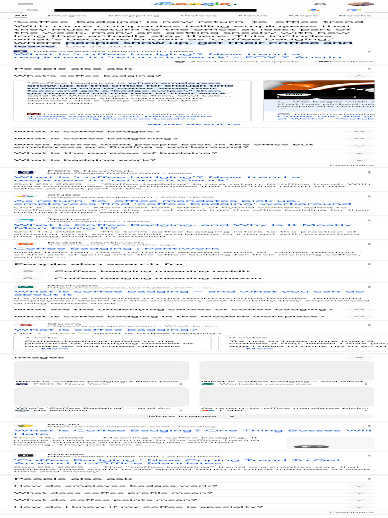 Coffee Badging Meaning - Google Search | PDF