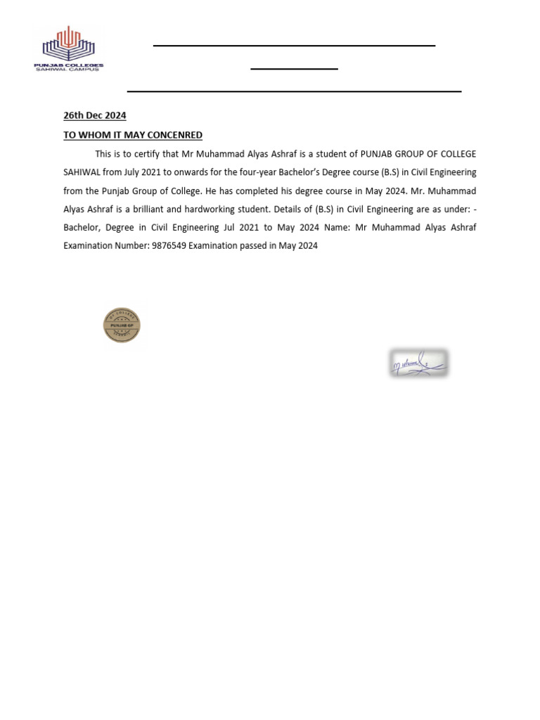 Confirmation Letter - 2024 | PDF