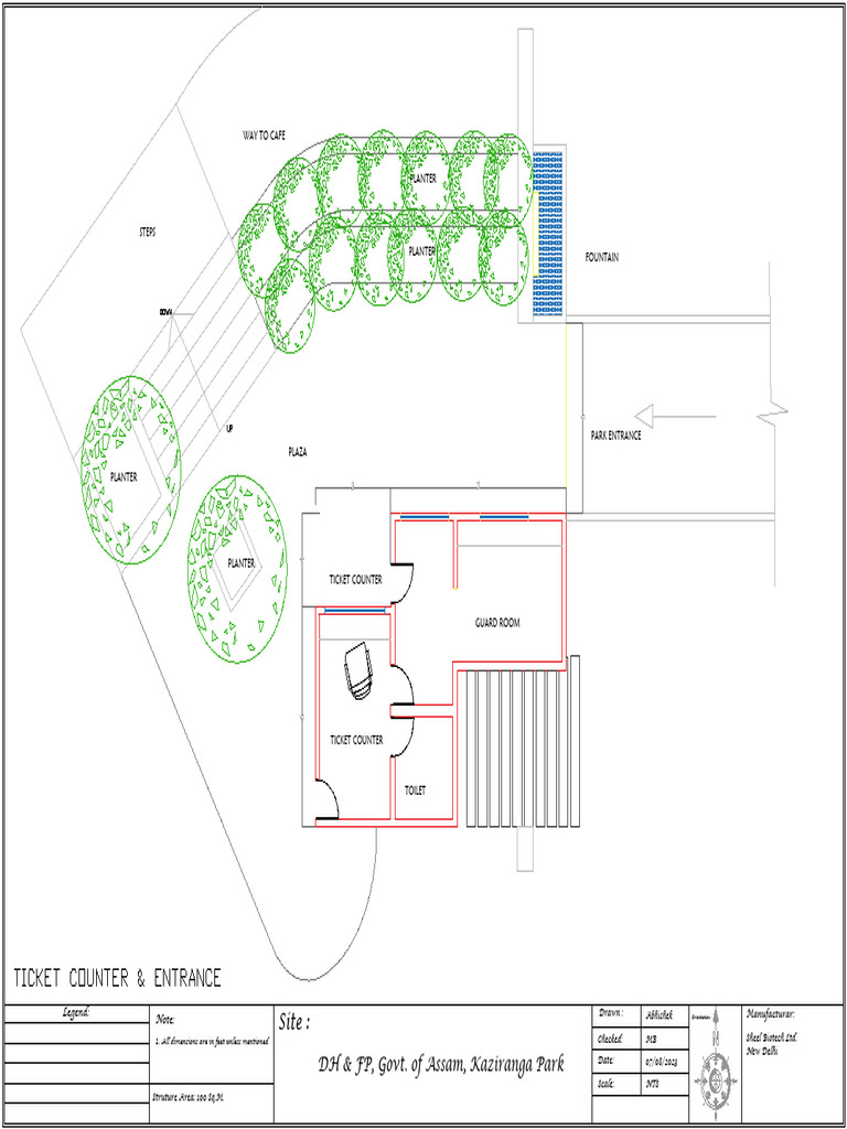 Ticket Counter Design and Layout Plan | PDF
