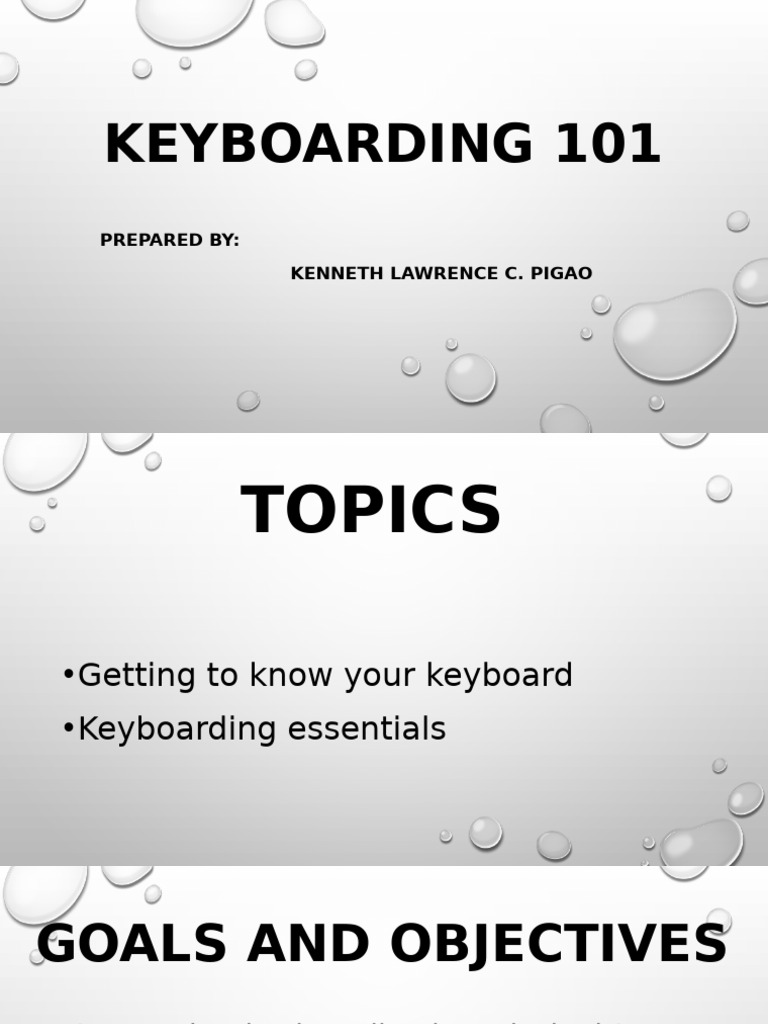 Keyboarding 101 | PDF